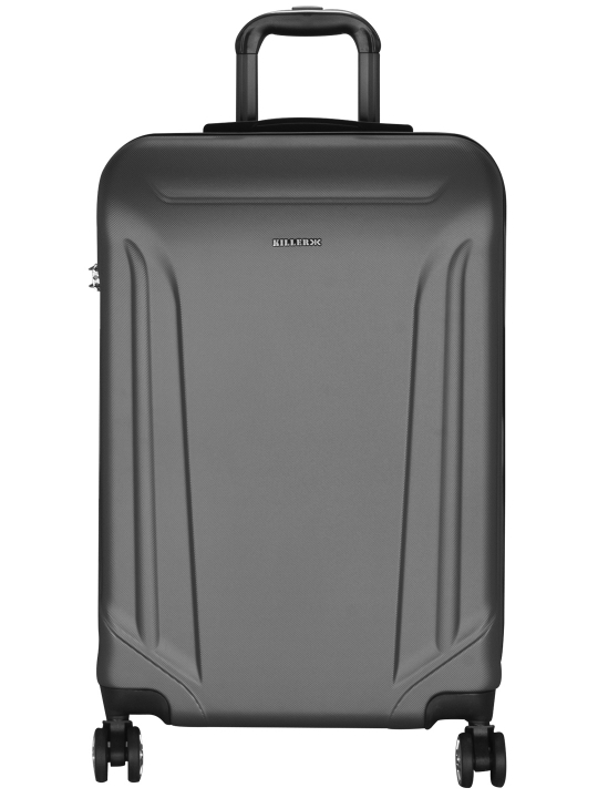 Buy Victoria Polycarbonate (28 inches) Grey Trolley Suitcase Bag ...