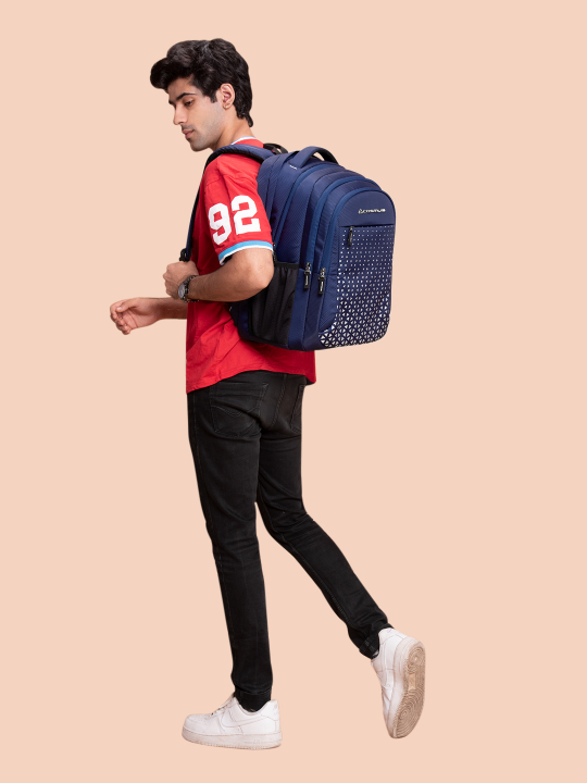 Buy Mazda 38 Liters Navy Blue School Backpack Bag Bag Manufacturer