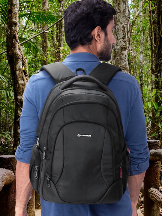 Buy Cosmus PLUTO DX Large Laptop Backpack Black Bag Manufacturer